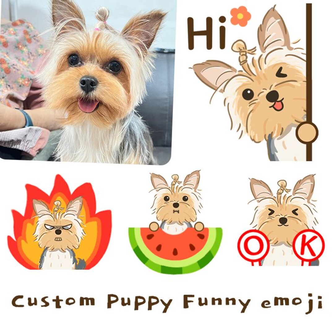 4 Emoji GIF Chat Emoticon CUSTOM Animated Puppy Dog Funny Emoji Discord ...