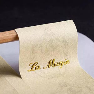 Custom Embossed Gold Foil Stickers: Wedding, Candle, Logo - Etsy