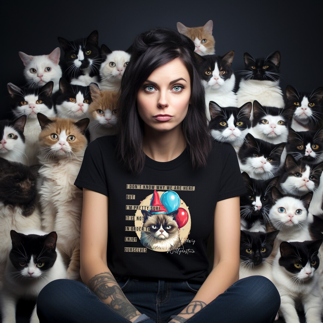 Grumpy Cat, Philosophy of Grump T-shirt - Etsy