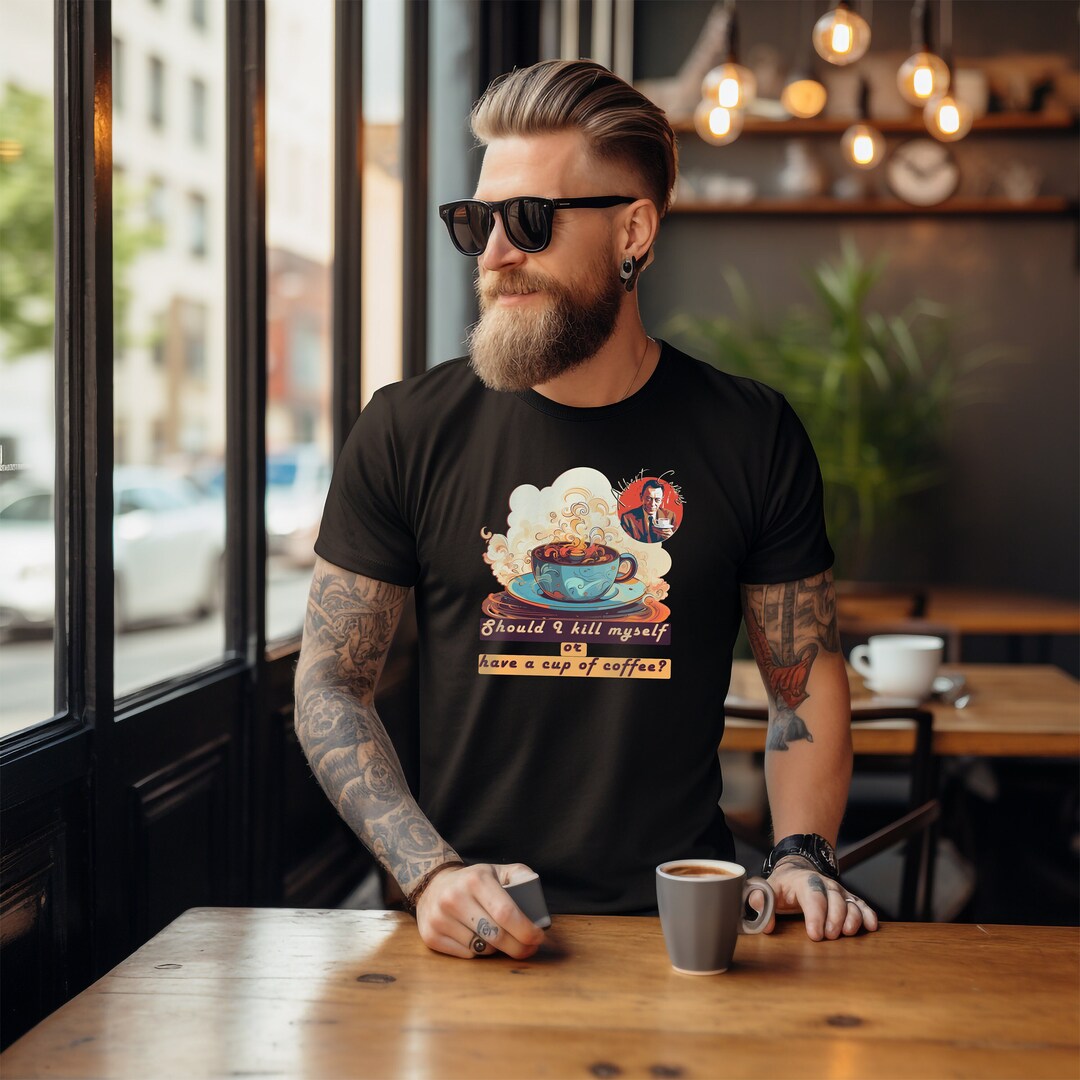 Albert Camus 'coffee' T-shirt - Etsy