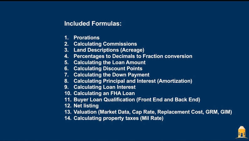 Essential Real Estate Math Formulas All in One Place | Real Estate ...
