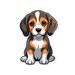 Cute Beagle Puppy Kiss-cut Sticker - Etsy