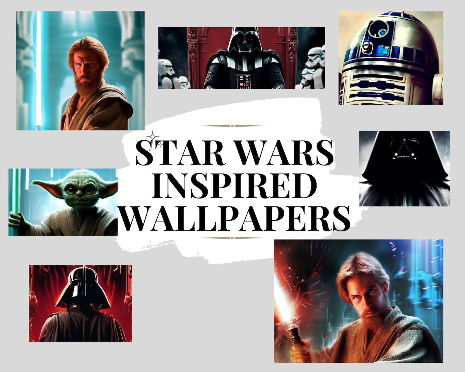 Star Wars Inspired Digital Wallpapers High Quality and - Etsy