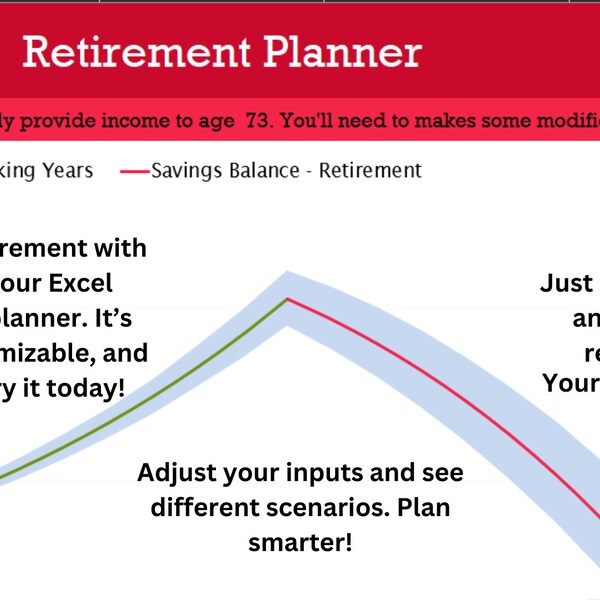 Retirement Planner Template - Etsy