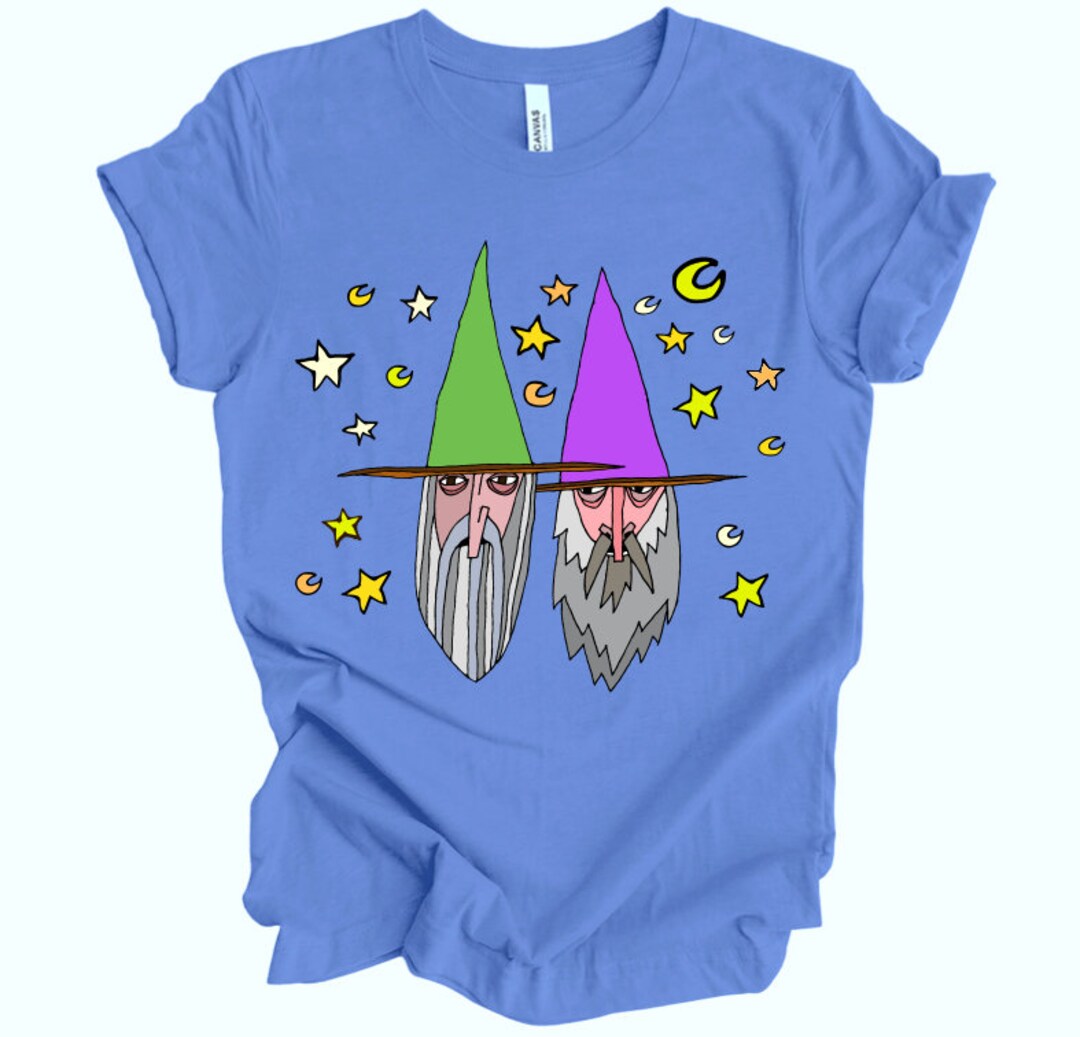 YOUTH SIZE Two Wizards T Shirt Dnd Fantasy Dungeons and Dragons ...