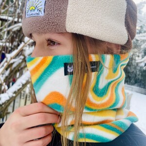 Cozy Retro Fleece Buff, Ski Mask, Neck Gaiter - Etsy