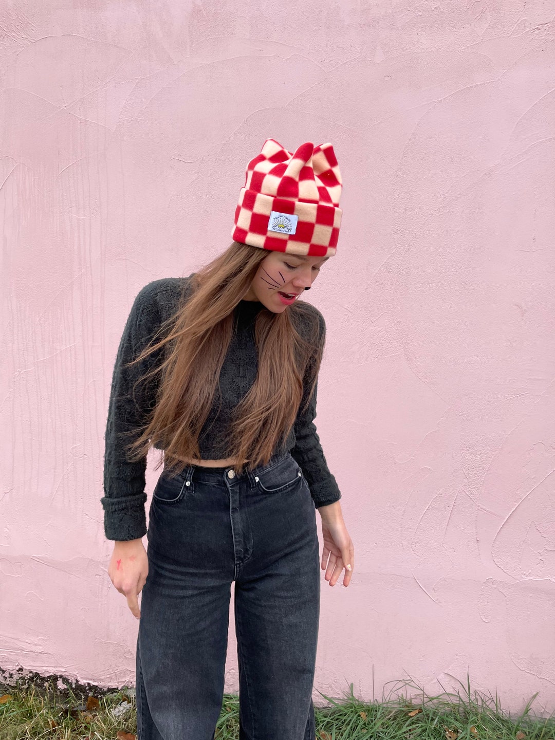 Cozy Retro Fleece Four-point Beanie - Etsy