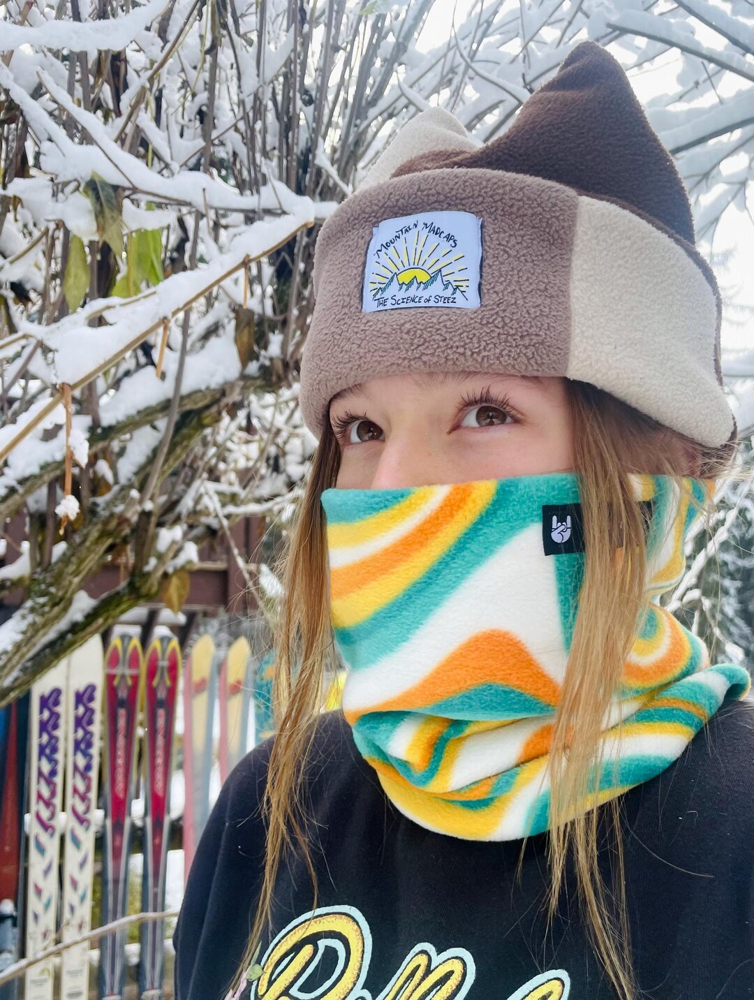 Cozy Retro Fleece Buff, Ski Mask, Neck Gaiter - Etsy