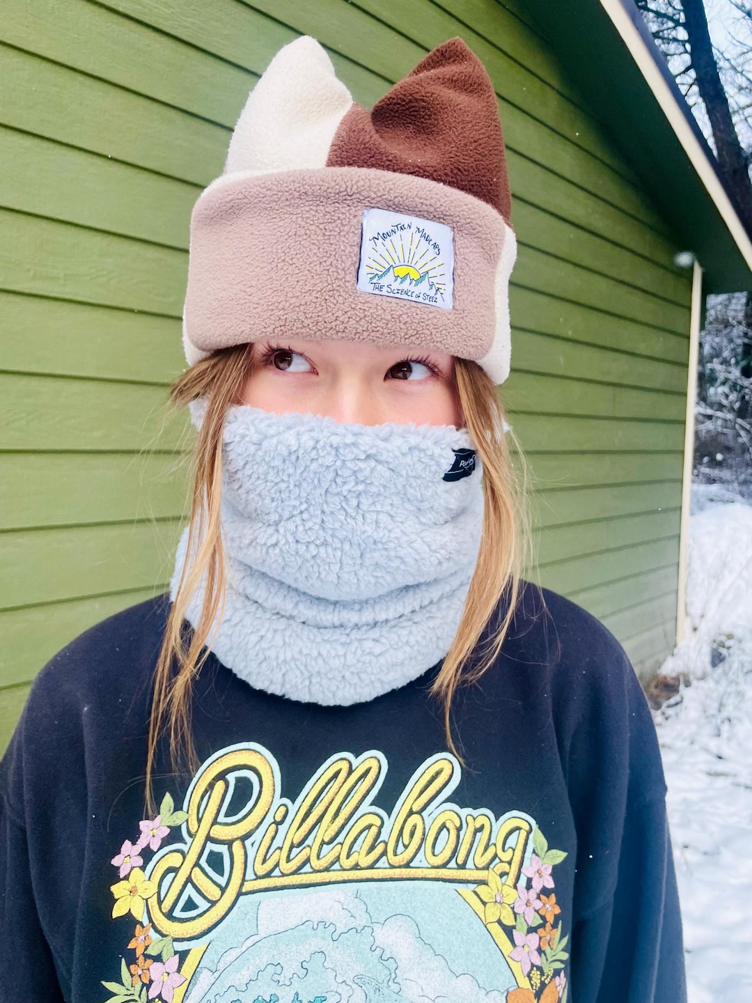 Plush Fleece Neck Gaiter, Ski Mask, Fleece Buff - Etsy