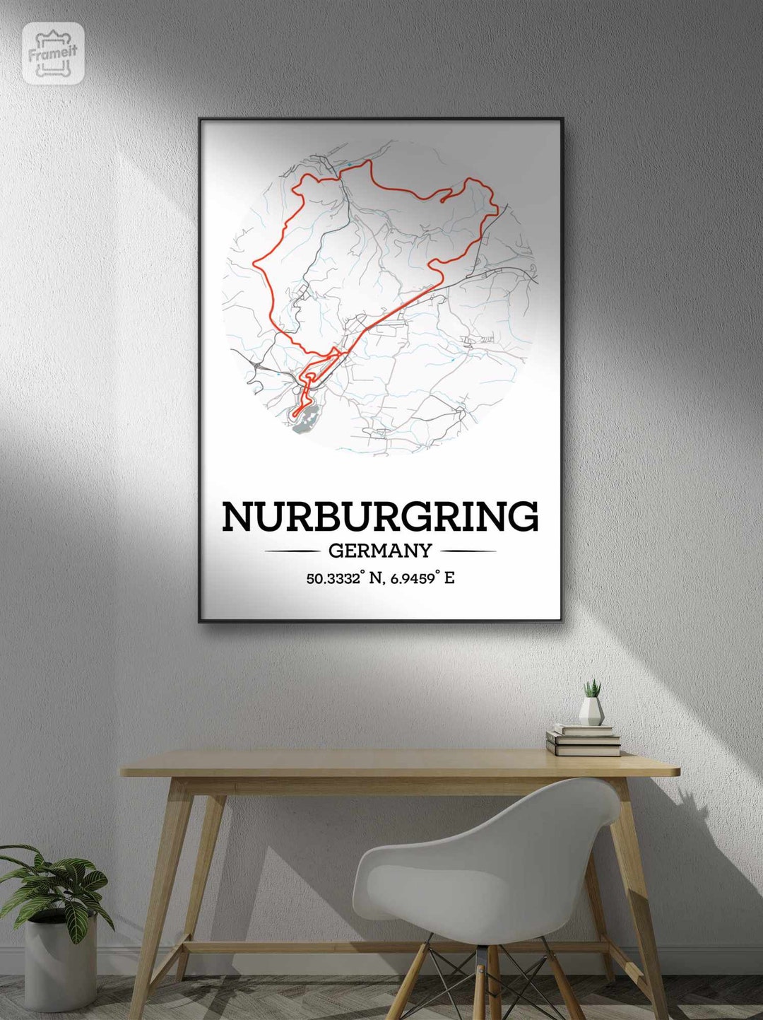 Nurburgring Track Map Print 8.5x11 - Etsy