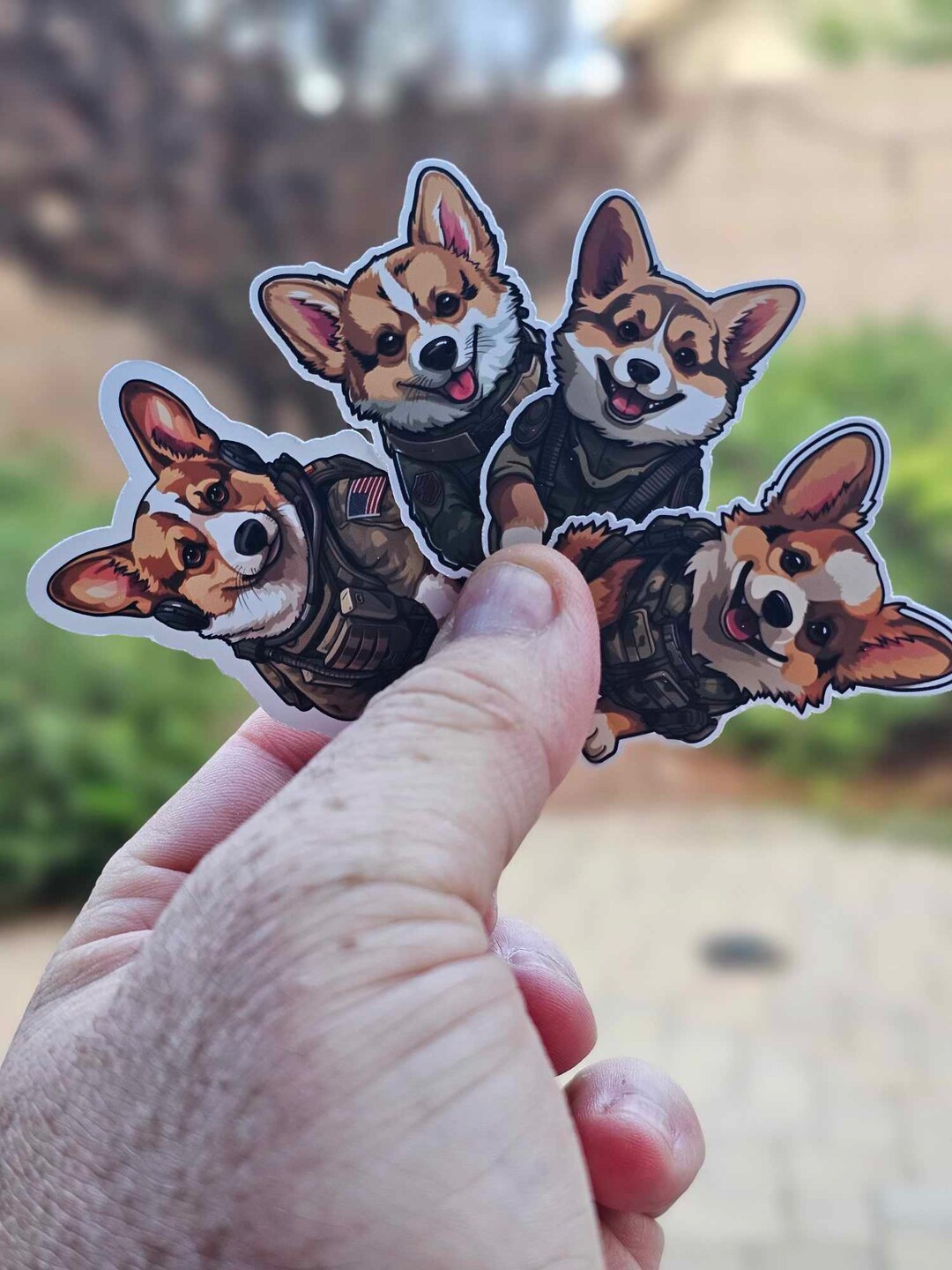 Tacticool Corgi Stickers - Etsy