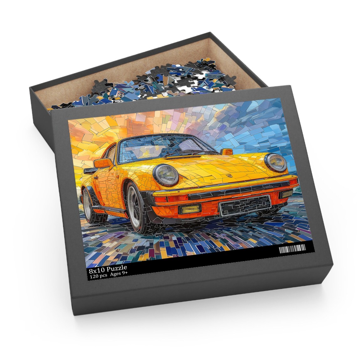 Porsche 911 Car Puzzle, Mosaic, 500 Pieces, Unique Jigsaw, Game ...