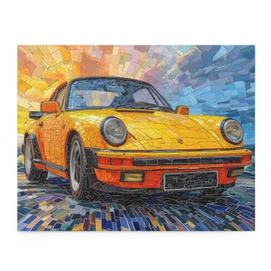 Porsche 911 Car Puzzle, Mosaic, 500 Pieces, Unique Jigsaw, Game ...