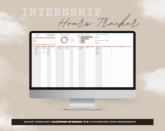 Comprehensive Clinical Summer Fall Internship Hours Tracker | Google ...