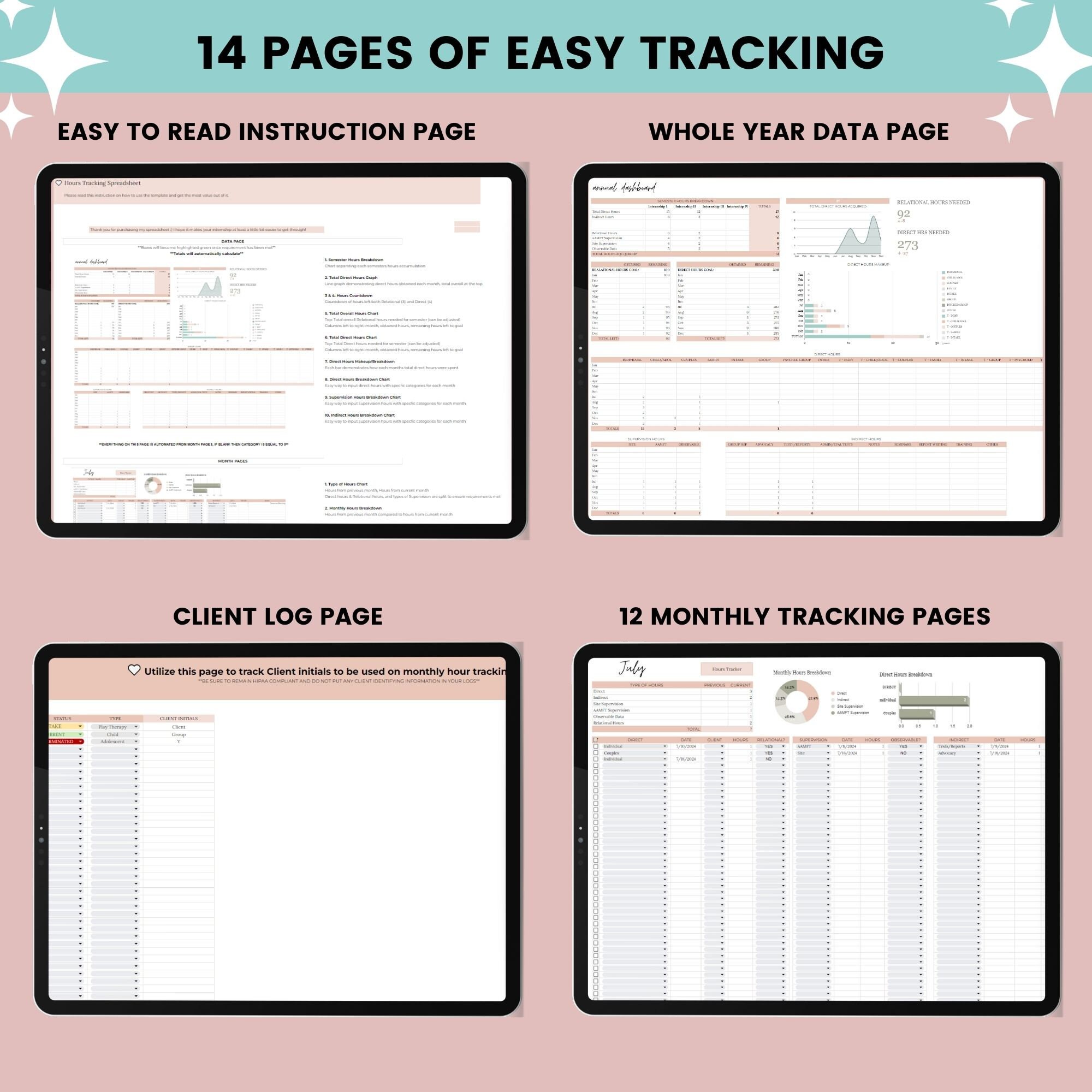 Neutral MFT Internship Tracker | Google Sheets Template for Internship ...