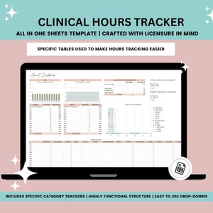 Comprehensive Clinical Summer Fall Internship Hours Tracker | Google ...
