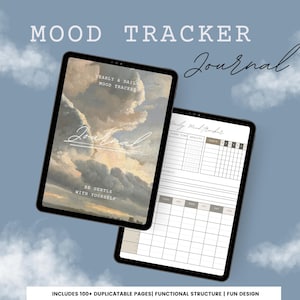 Comprehensive Mood Tracker | Clinician-developed Mental Health Journal ...