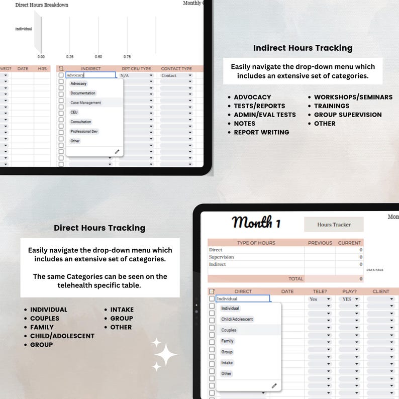 Virginia Lpc-resident Hours Tracker | 3-year Supervision Log + Client ...