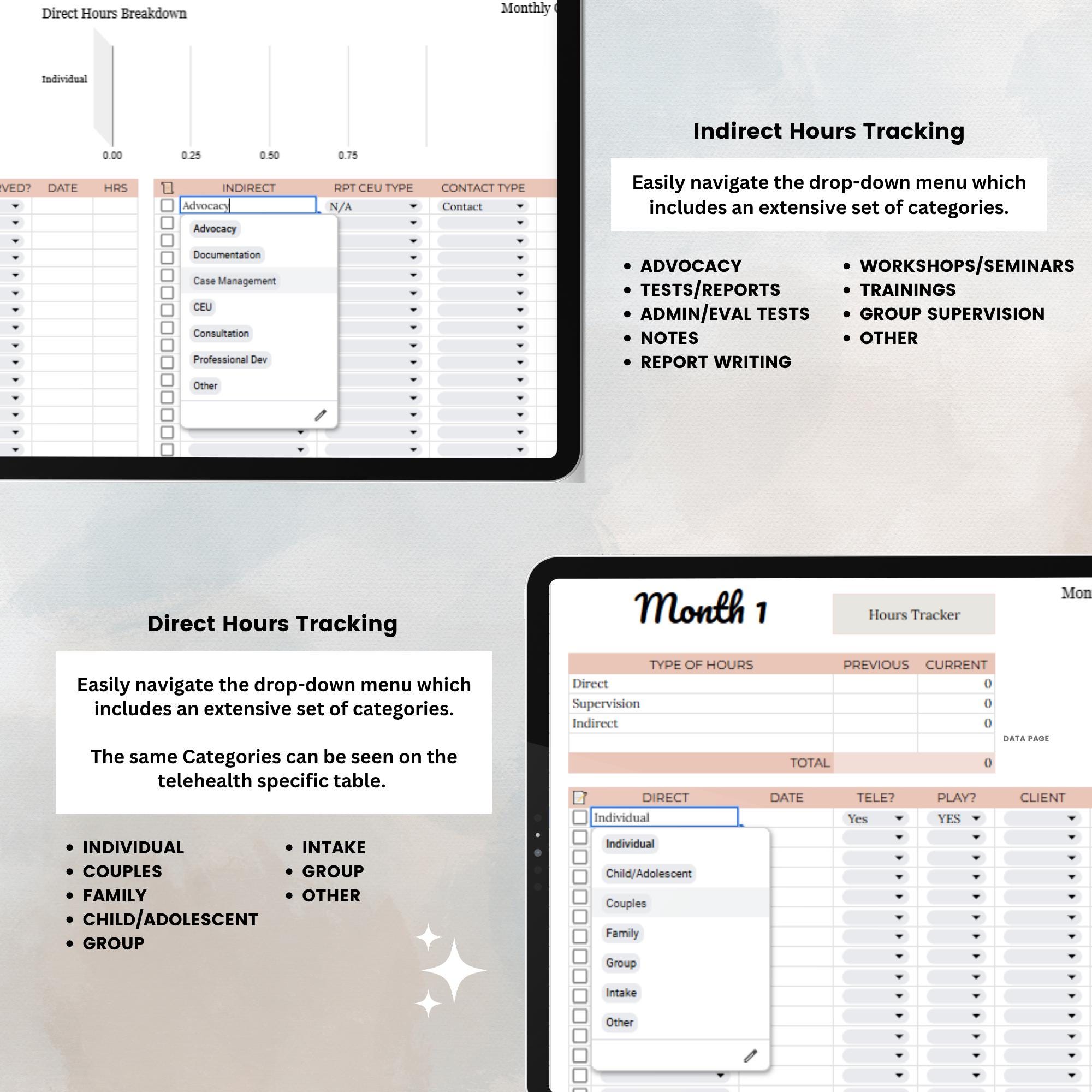 Virginia Lpc-resident Hours Tracker | 3-year Supervision Log + Client ...