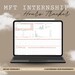 Neutral MFT Internship Tracker | Google Sheets Template for Internship ...