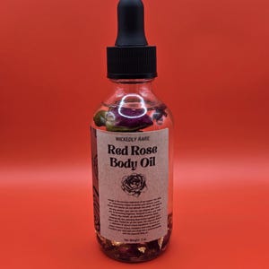 Red Rose Body Oil - Etsy