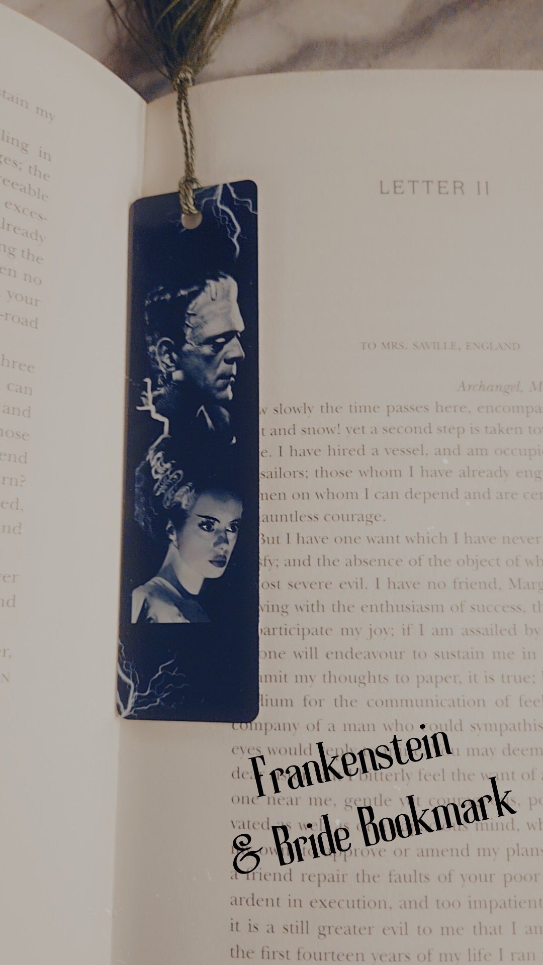Monster and Bride Bookmark - Etsy