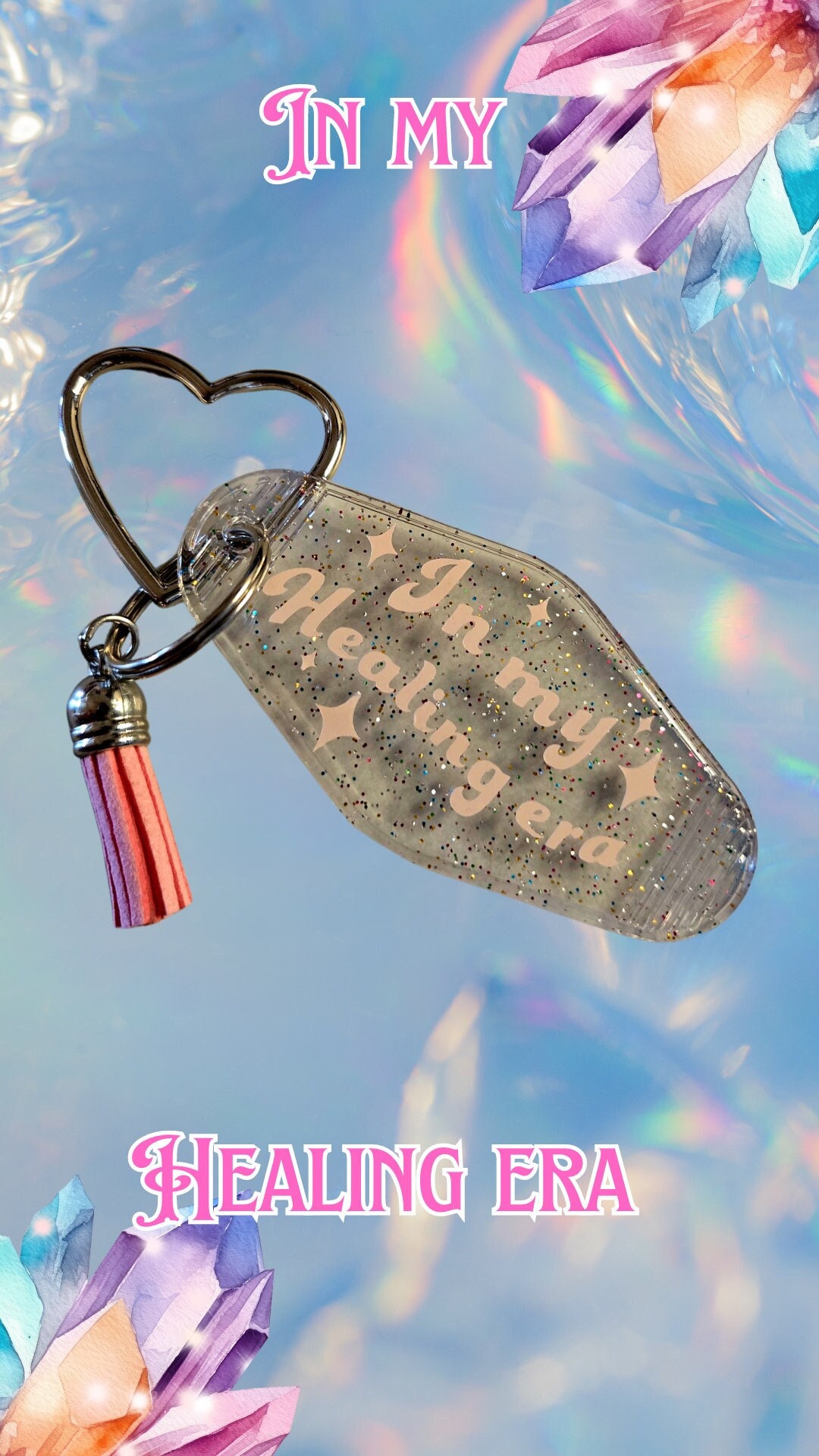 Healing Affirmation Motel Keychain - Etsy