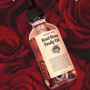 Red Rose Body Oil - Etsy