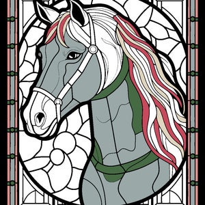 Farm Animals Coloring Page Bundle 150 PAGES Stained Glass ...