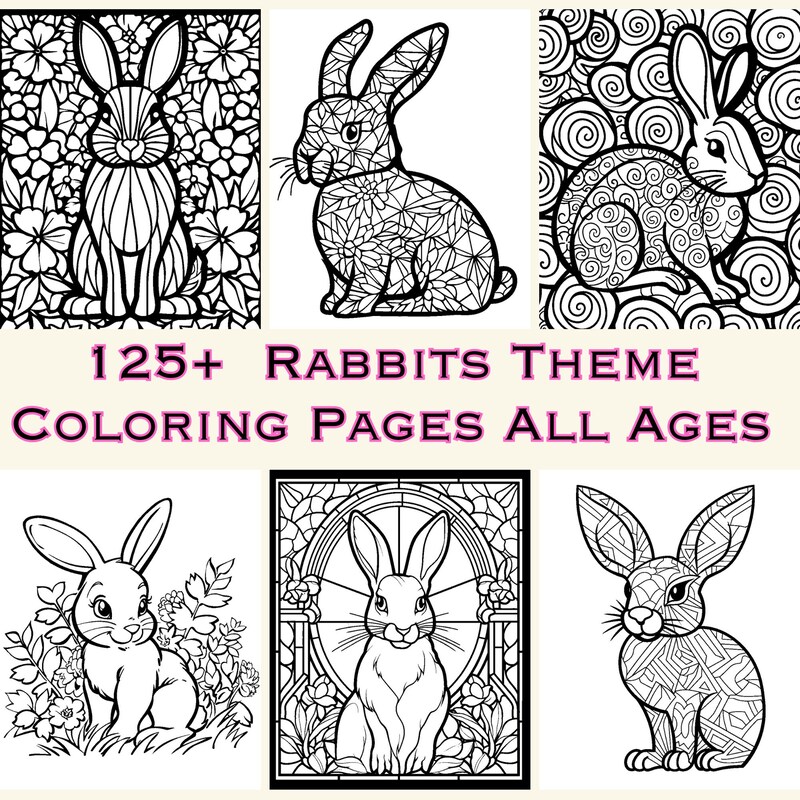 Rabbit Mosaic - Etsy