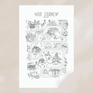 Custom Relationship Map Illustrating Your Love Journey - Etsy