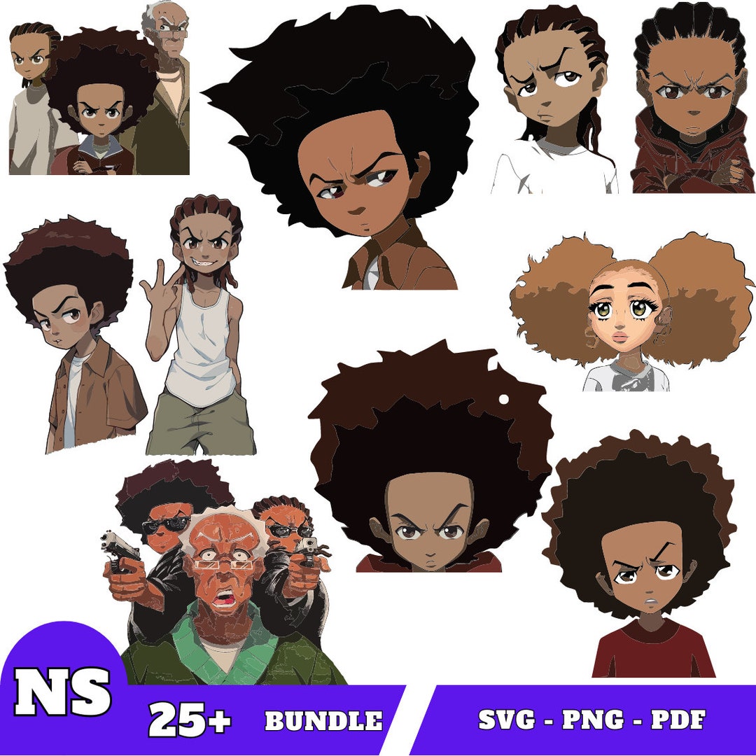 Boondocks SVG Bundle PNG PDF Layered Cut File, Svg Digital Cut File ...