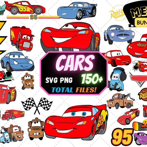 Cars Face Svg - Etsy