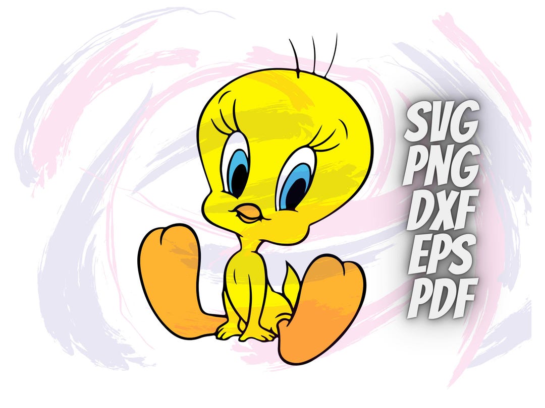 Bird Tweety Cartoon Digital Instant Download Art Print, Svg, Eps, Pdf ...