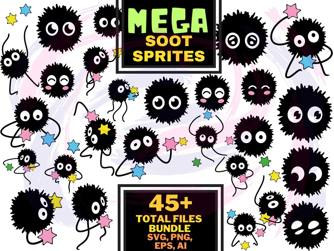 Sprites SVG Bundle, Soot Anime Svg, Soot Svg, Png, Cut Files for Cricut ...