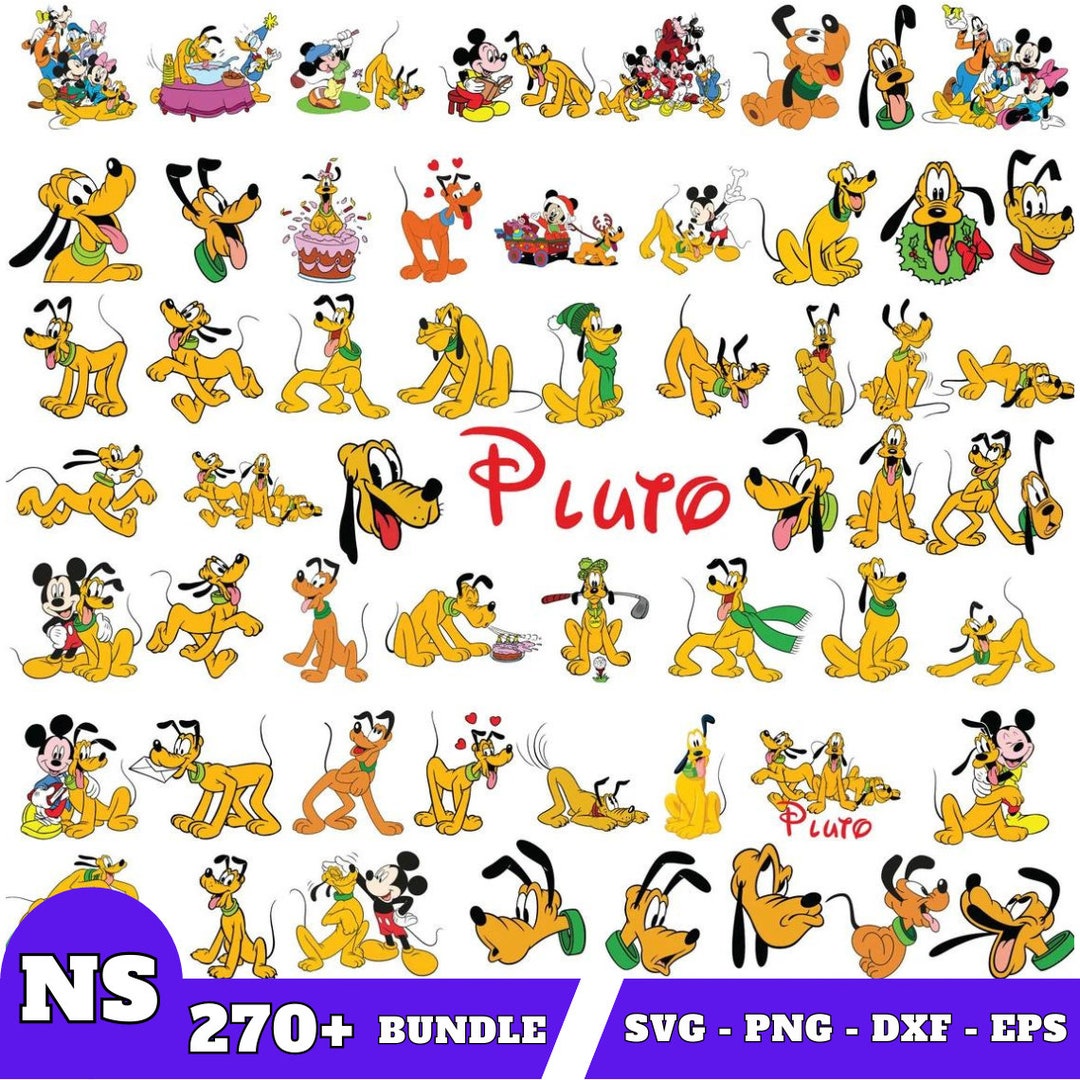 Pluto Svg Bundle- Png-svg-dxf-eps - Etsy