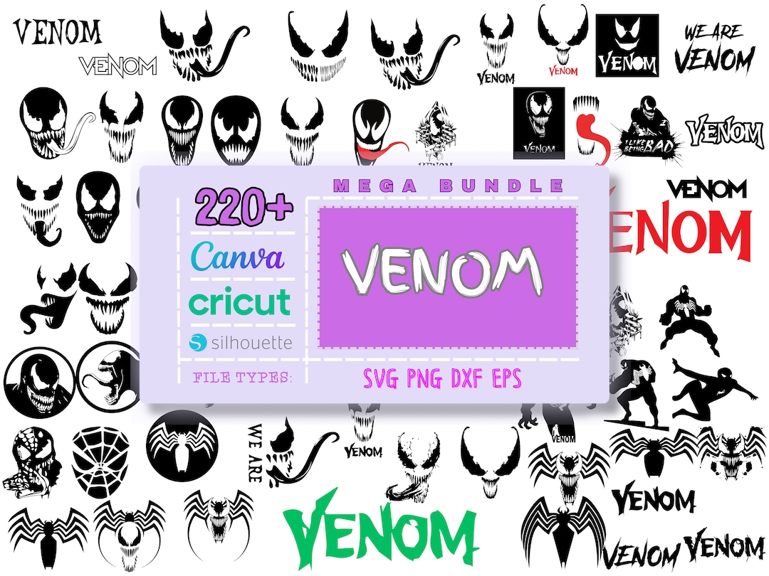 Venom Svg Bundle- Png-svg-dxf-eps - Etsy