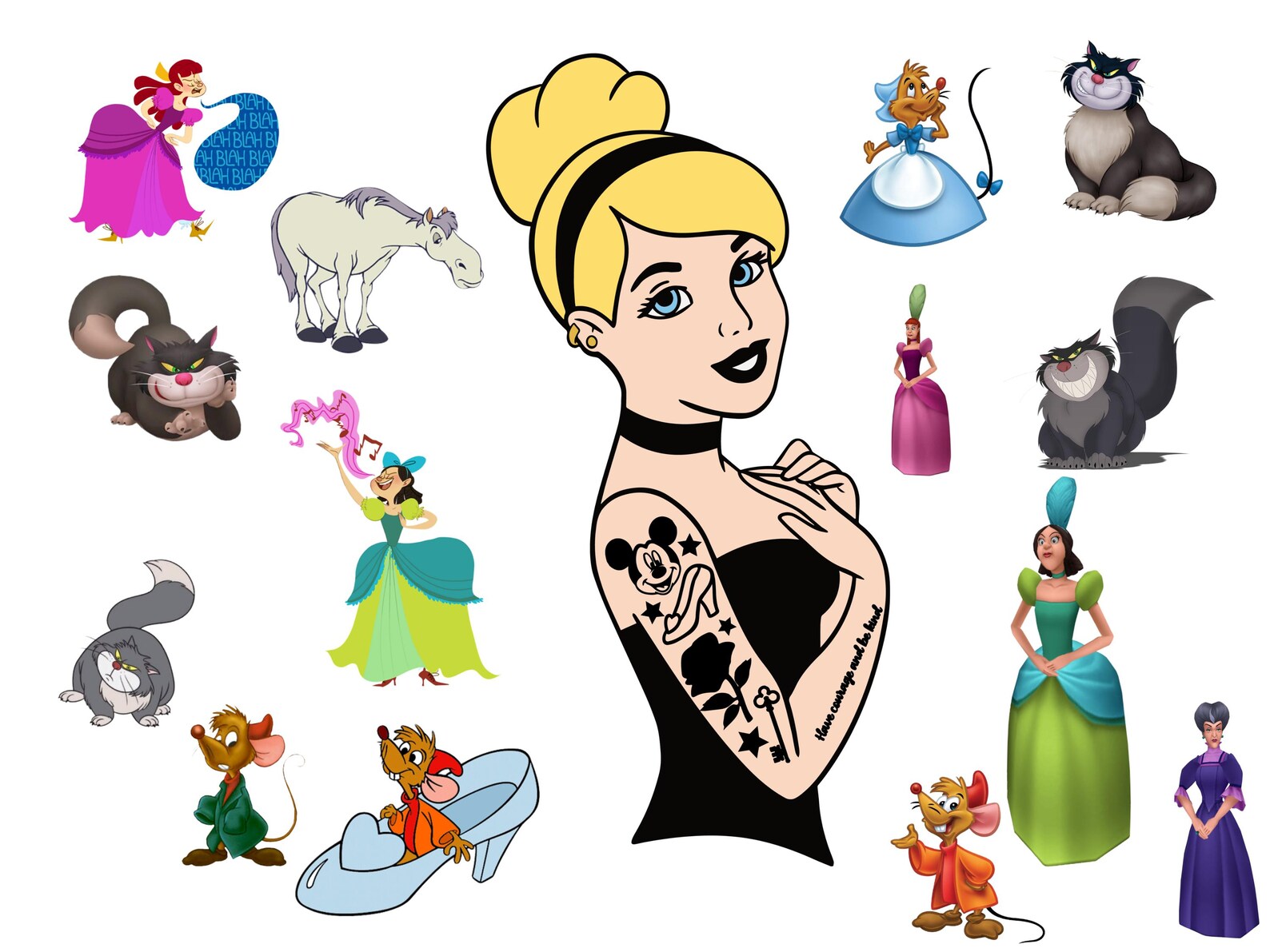 Cinderella Png Svg Bundle, Cinderella Gus Png Svg, Cinderella Alphabet ...