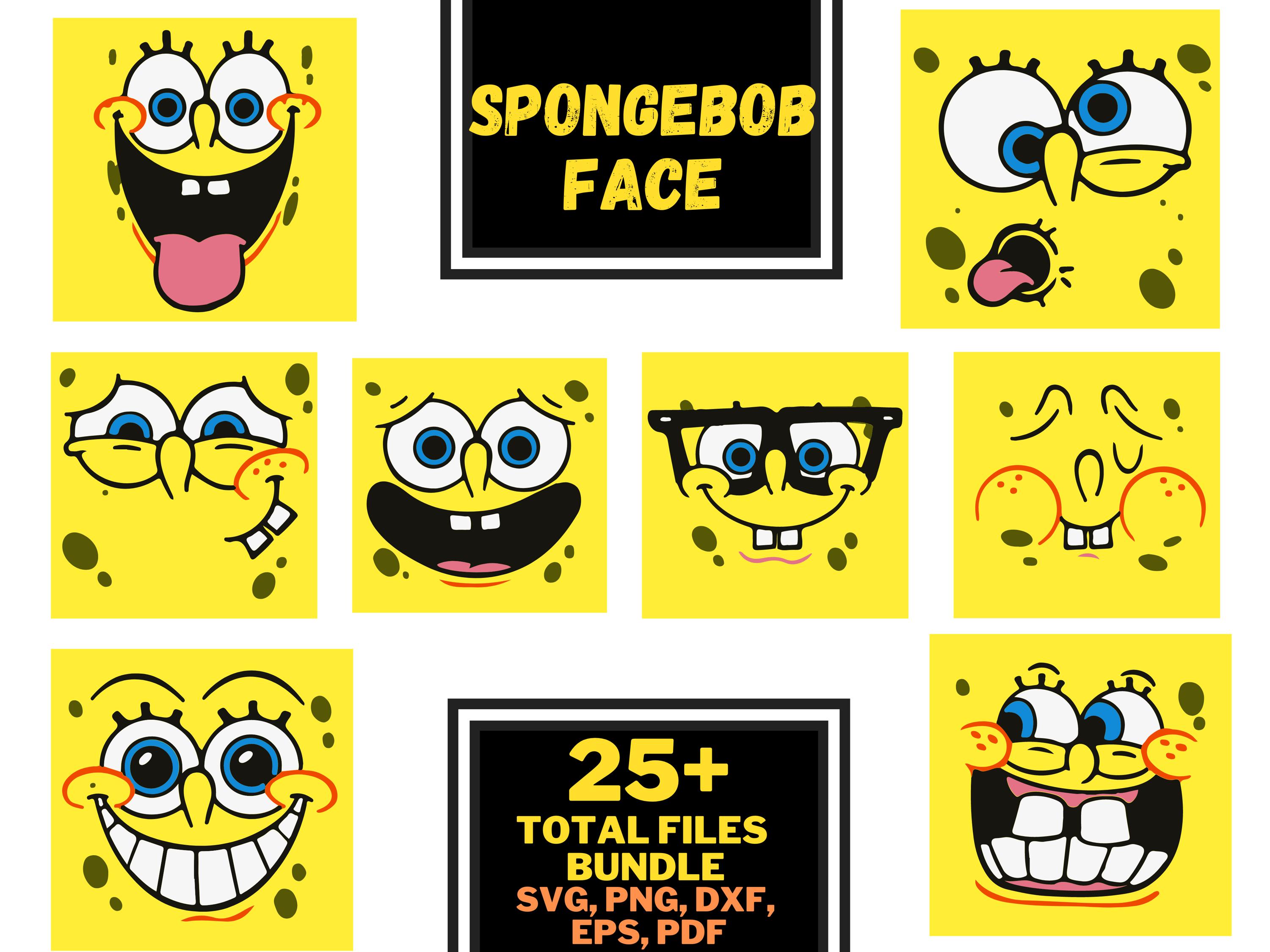 Cara de Bob Esponja Svg, Cumpleaños de Bob Esponja Svg, Archivo de ...
