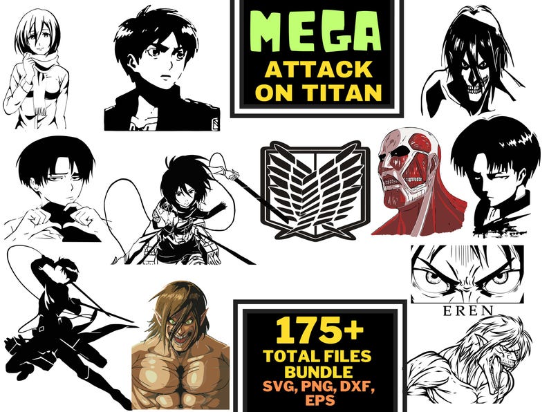 Anime Attack on Titan, Digital Art, Anime Stickers, Trendy Attack on ...