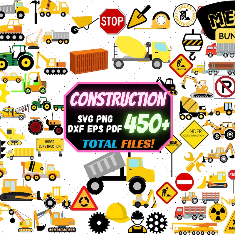 Sign Construction Svg - Etsy Canada
