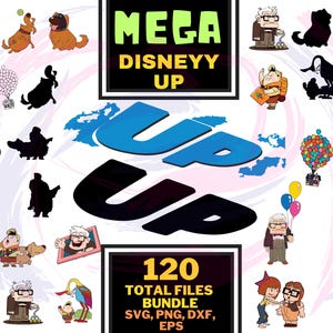 Up Cliparts Svg Bundle, up PNG Cartoon Sublimation Cliparts, up Themed ...