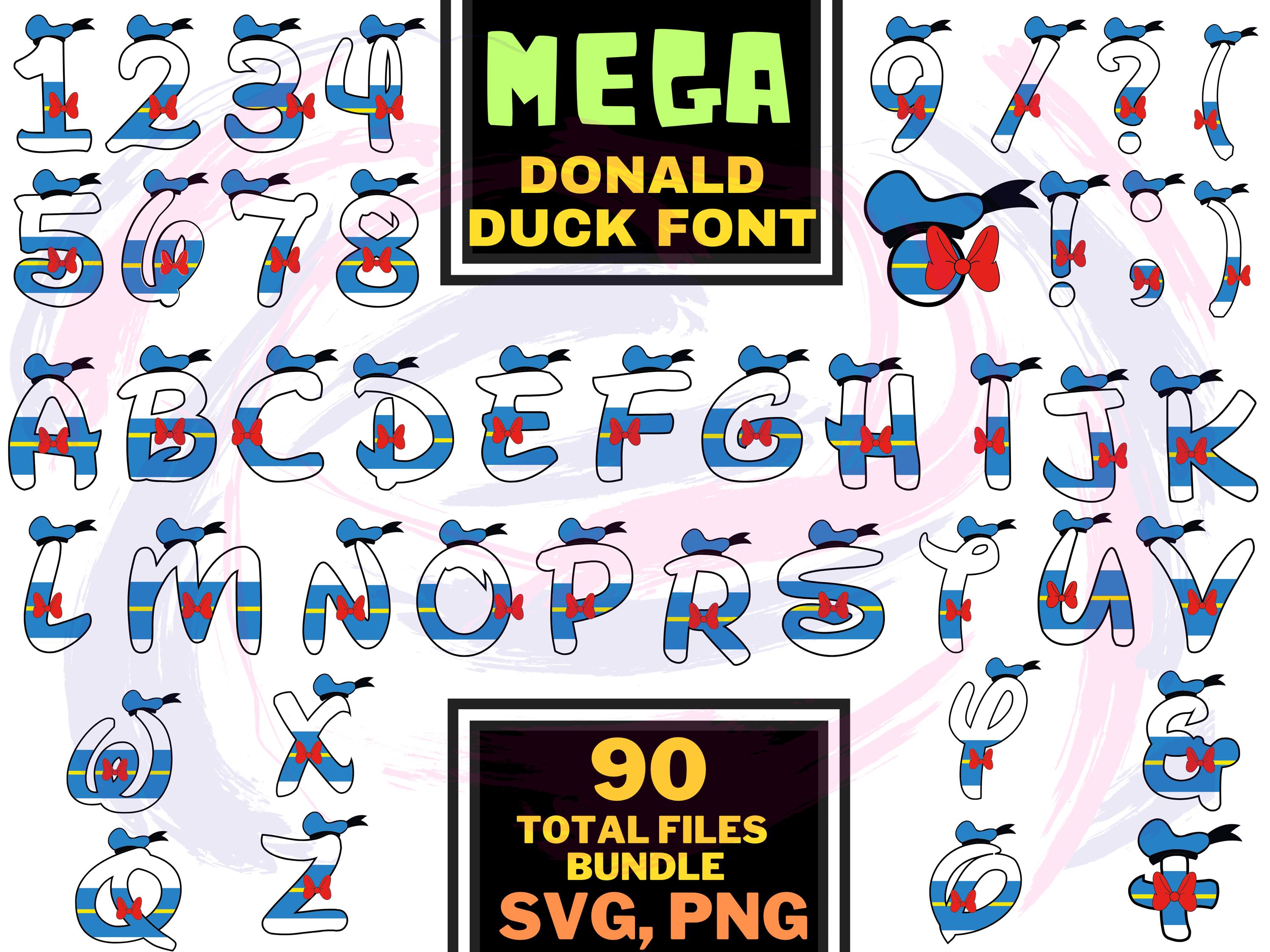 Donald Doodle Alphabet Duck Letters Alphabet Donald Pluto Daisy Goofy ...