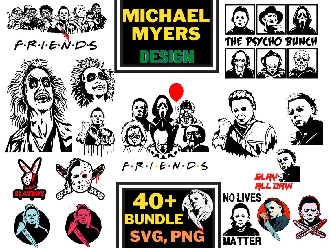 Mega Horror SVG Bundle, Helloween SVG Bundle, Horror Friends SVG ...