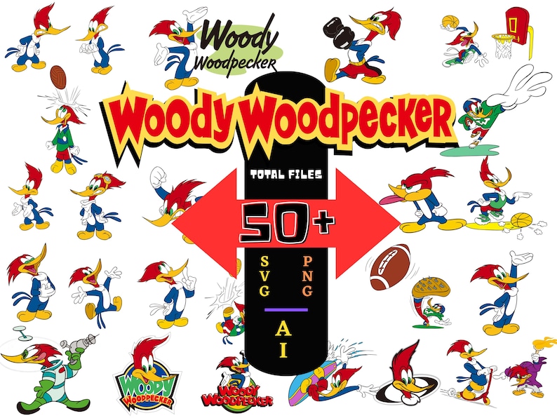 Woody Svg, Woody Woodpecker Svg, Woody Png, Woody Clipart, Instant ...
