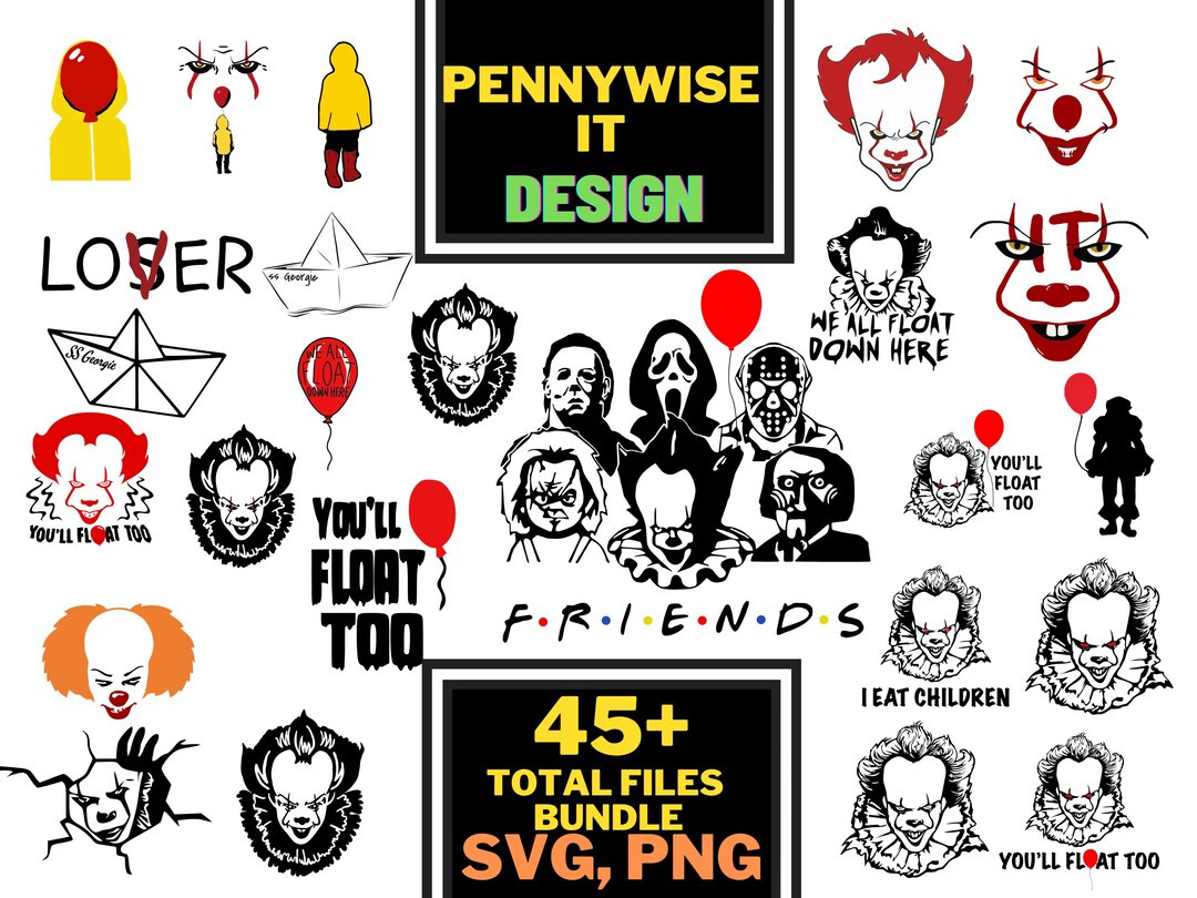 Bundle IT Pennywise Clown Svg, IT Pennywise Clown Svg, Clown Svg ...