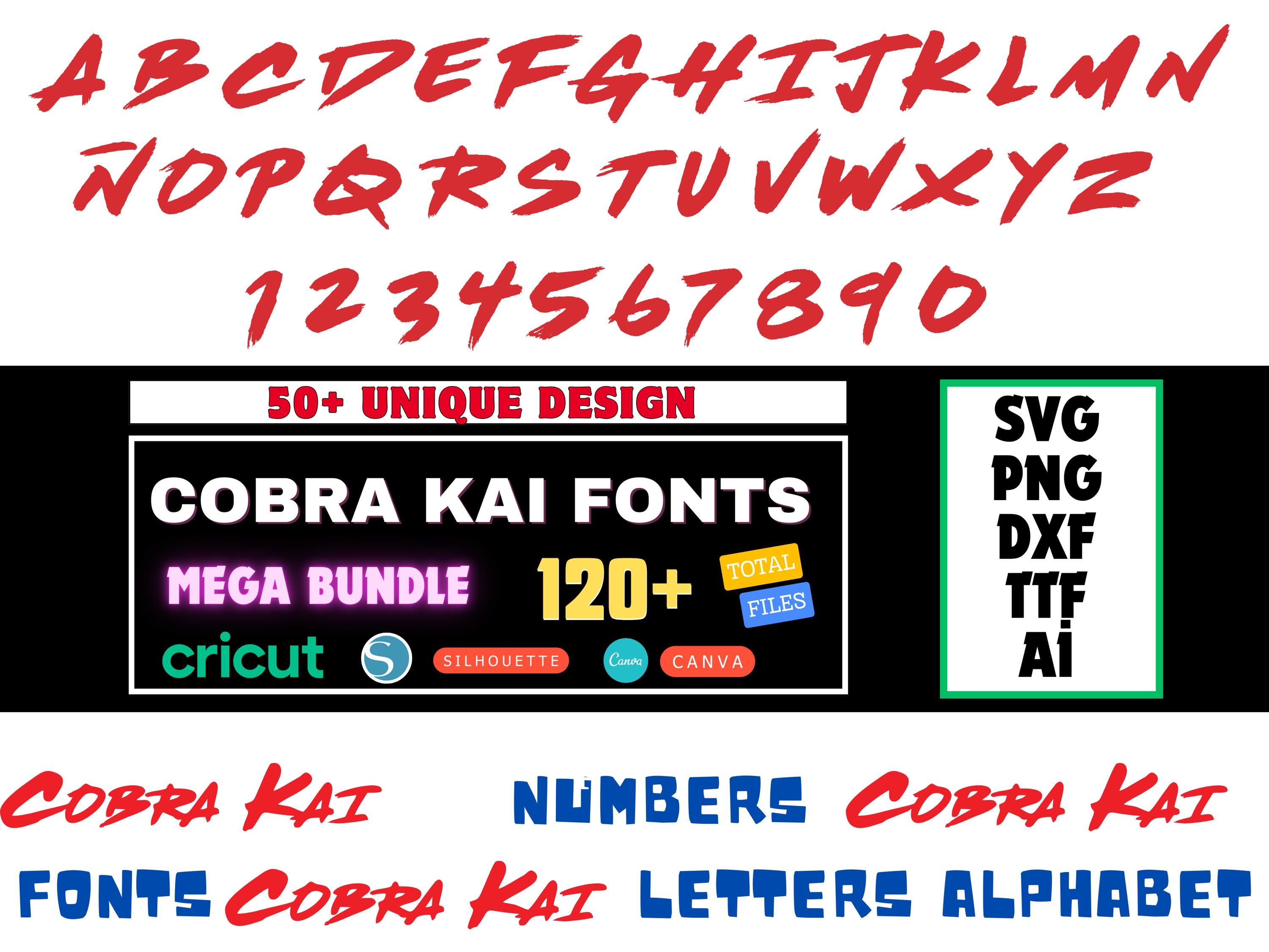 Cobra Kai Font Digital Download | One-click Install | Karate-themed ...