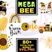 Bee Svg Png Bundle, Bee Png Bundle, Bee Cut Files, Honeycomb Svg, Svg ...