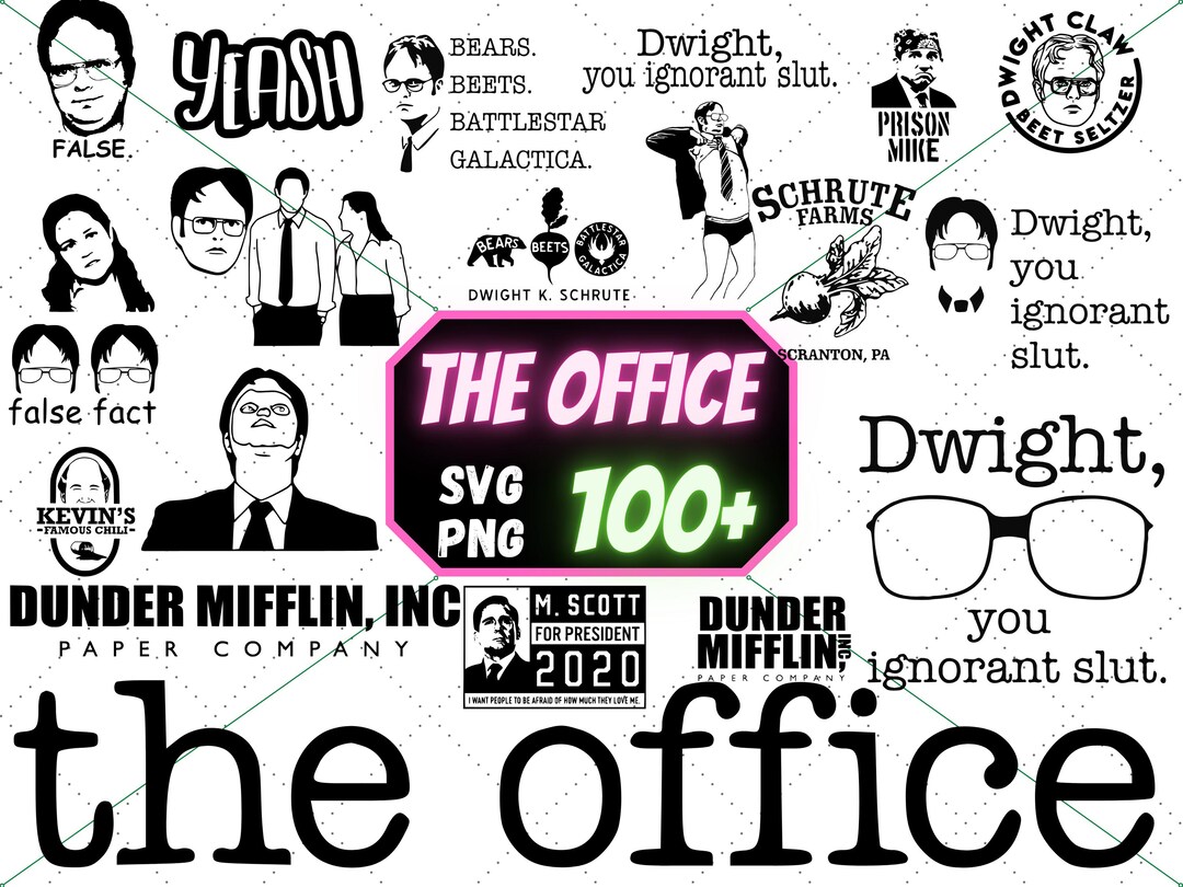 THE OFFICE Bundle SVG, the Office Svg Files for Cricut, the Office Tv ...
