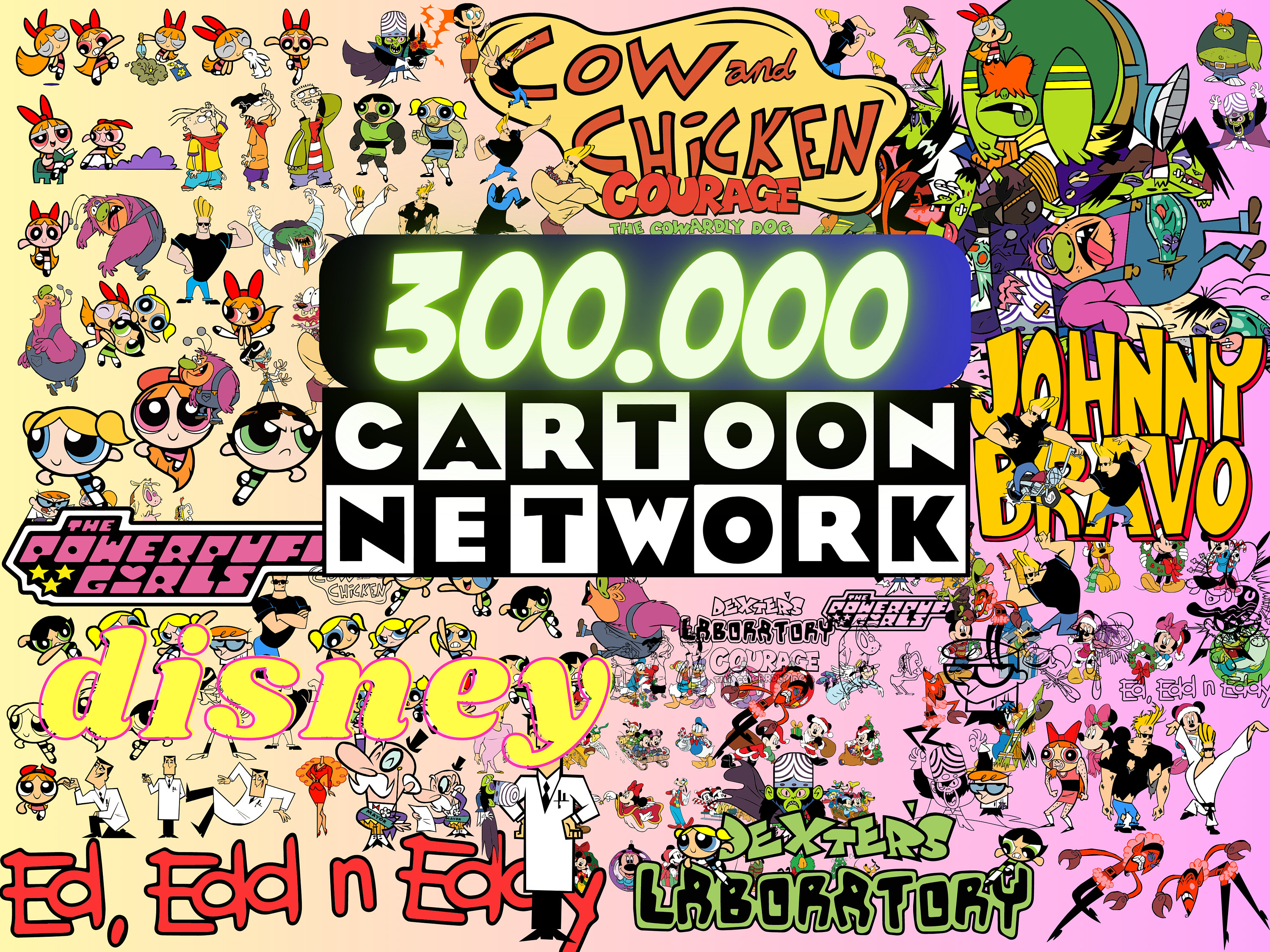 300.000 Mega Cartoon Svg Bundle Cartoon Mega Svg Silhouette - Etsy UK